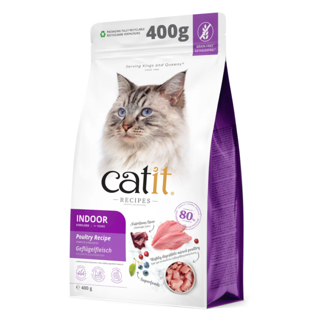Catit Dry Recipes - Indoor Cat - Chicken Flavour 400g – Gus & Bella